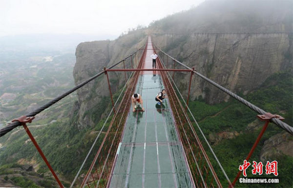 Glass Bridge in China Is a Huge Draw for Brave Tourists