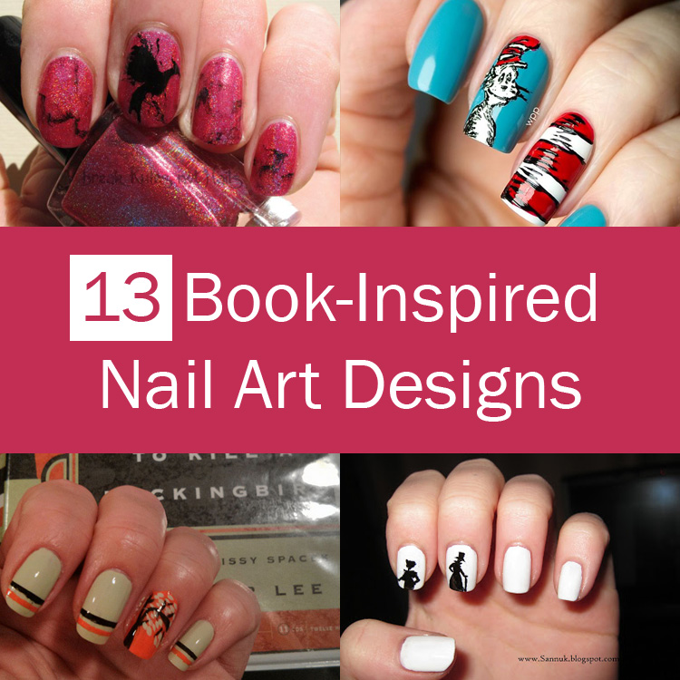13 Incredible Book-Inspired Nail Art Designs Featuring Popular Books