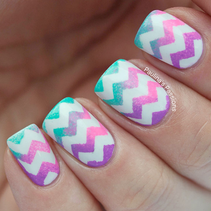 17 Chevron Nails Will Have You Saying Bye to Boring Nails