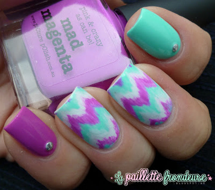 17 Chevron Nails Will Have You Saying Bye to Boring Nails