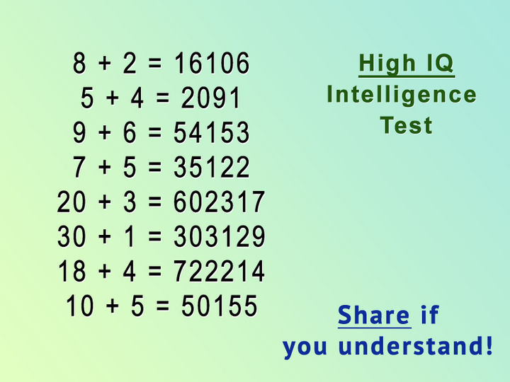 Only a Genius Can Solve This High IQ Intelligence Math Puzzle Test