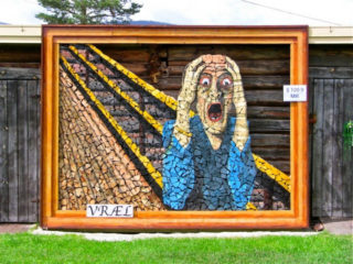 13 People Who Transformed Log Piles Into Stacked Wood Art