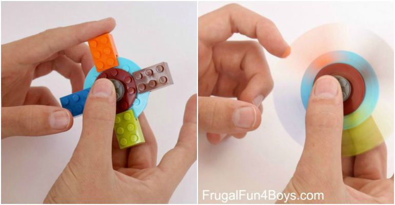 DIY Lego Fidget Spinner with Easy Video Tutorial and Part Listing