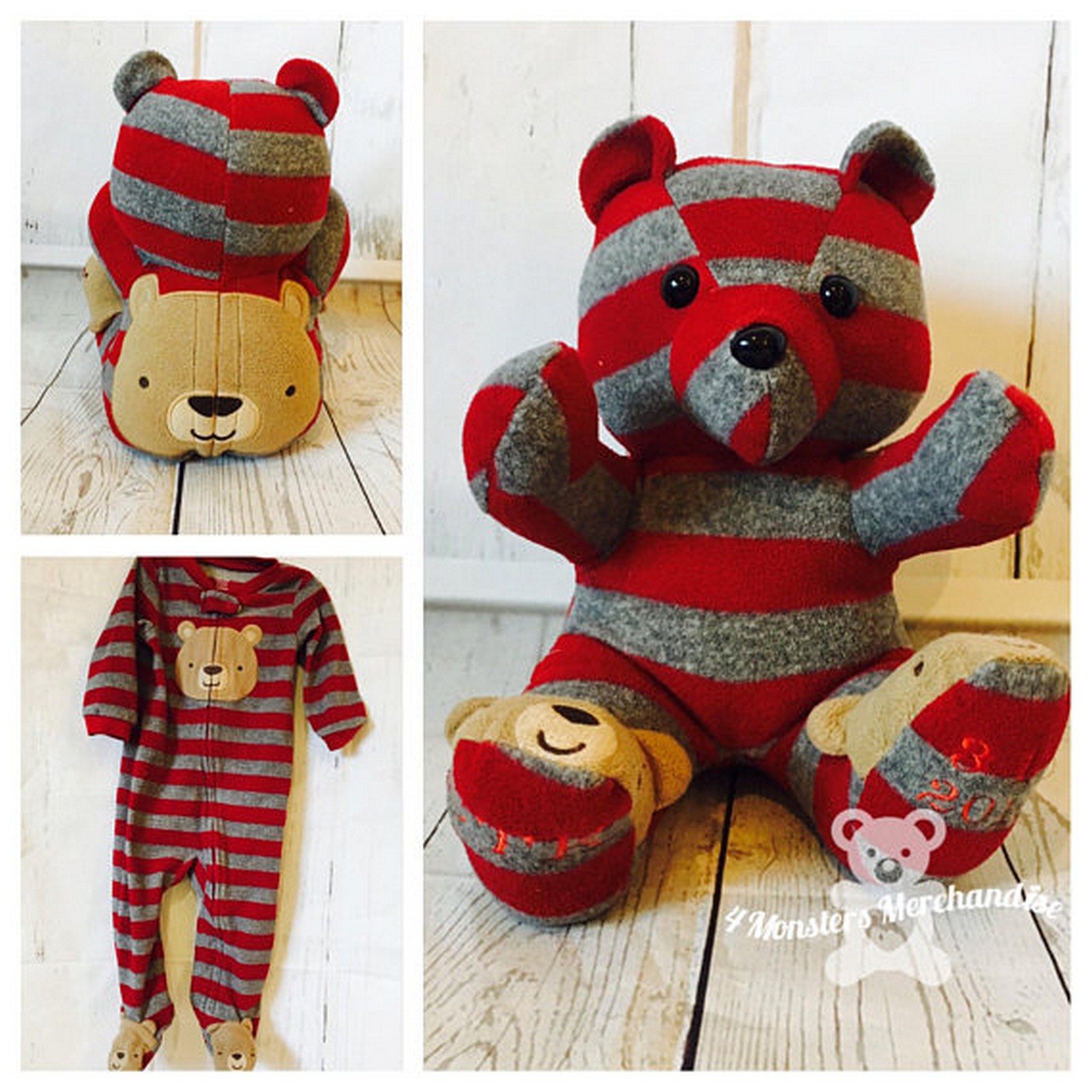 Adorable DIY Keepsake Memory Bears Made from Your Baby's Clothes