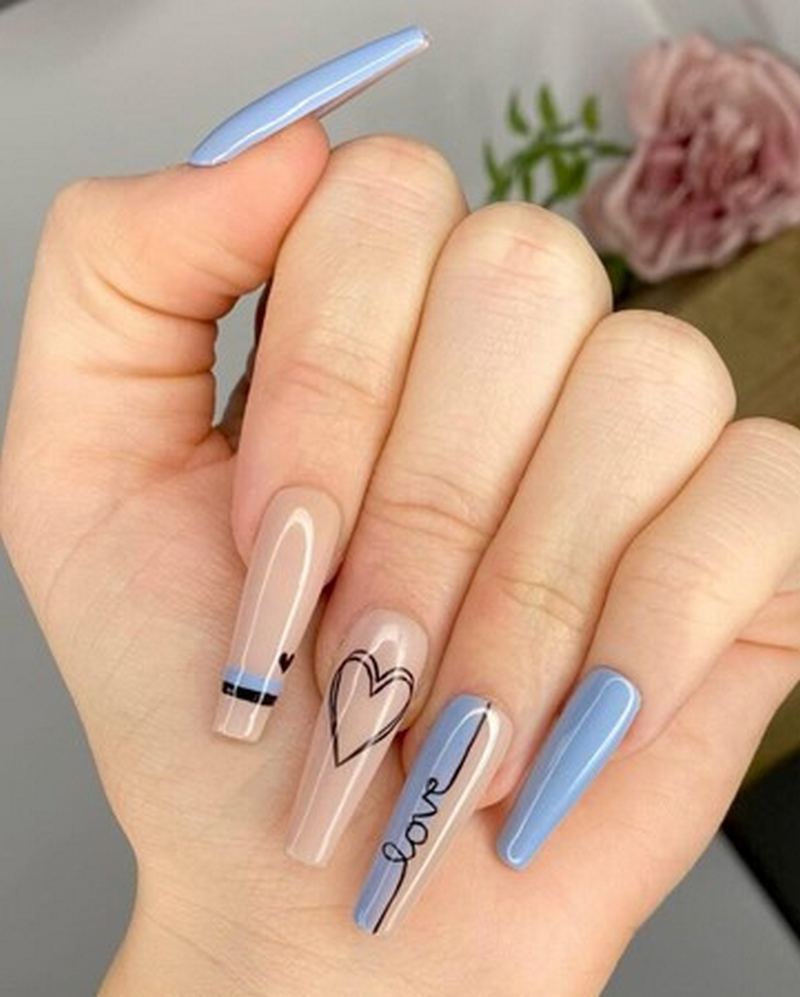 39 Cute Long Nail Designs and Manicures
