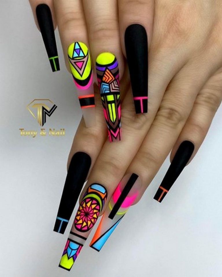 39 Cute Long Nail Designs and Manicures