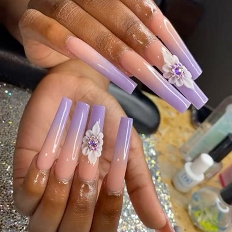 39 Cute Long Nail Designs and Manicures