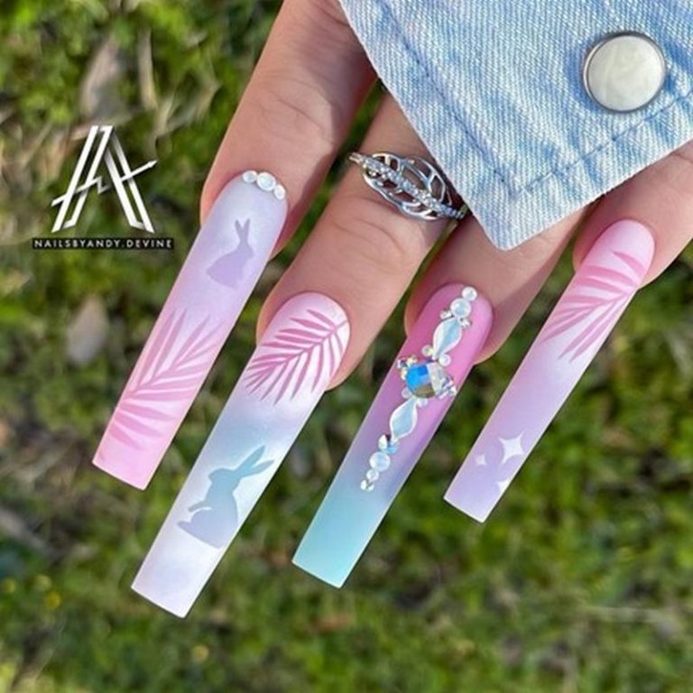 39 Cute Long Nail Designs and Manicures